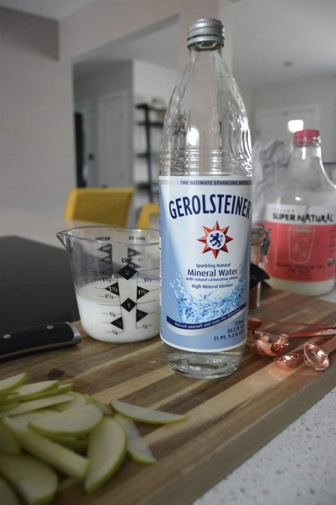 Apples, pancakes, and German mineral water - dirndl kitchen