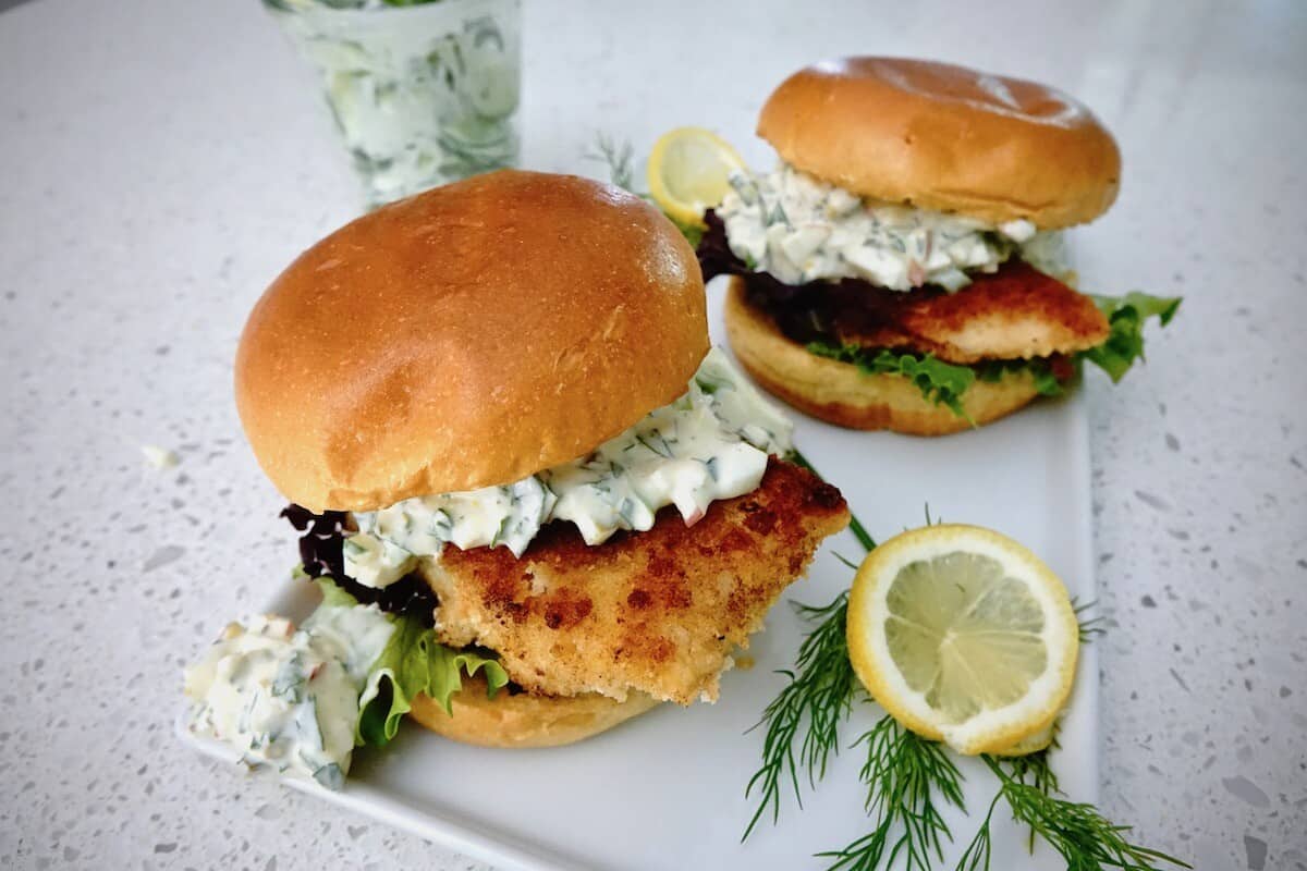 Amazing German Cod Sandwich (Fischbrötchen) - dirndl kitchen