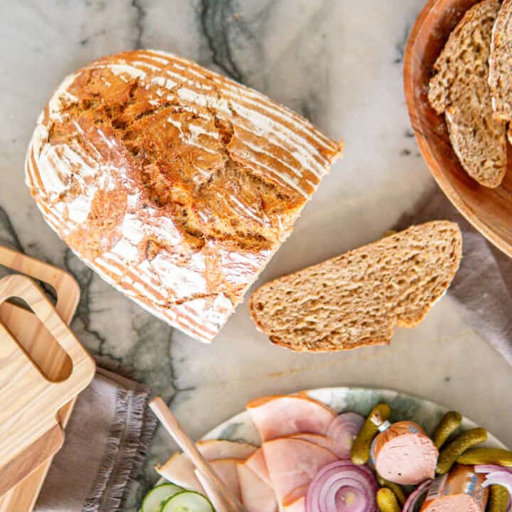 German Sourdough Bread Recipe (With Rye) - dirndl kitchen