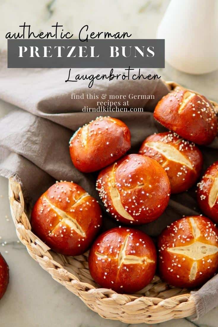 Authentic German Pretzel Buns (Laugenbrötchen) - dirndl kitchen