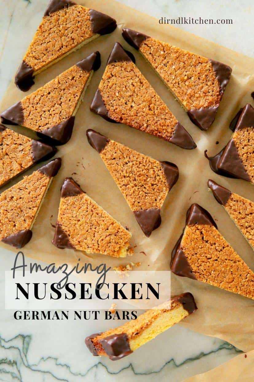 Amazing German Nut Bars (Nussecken) - dirndl kitchen