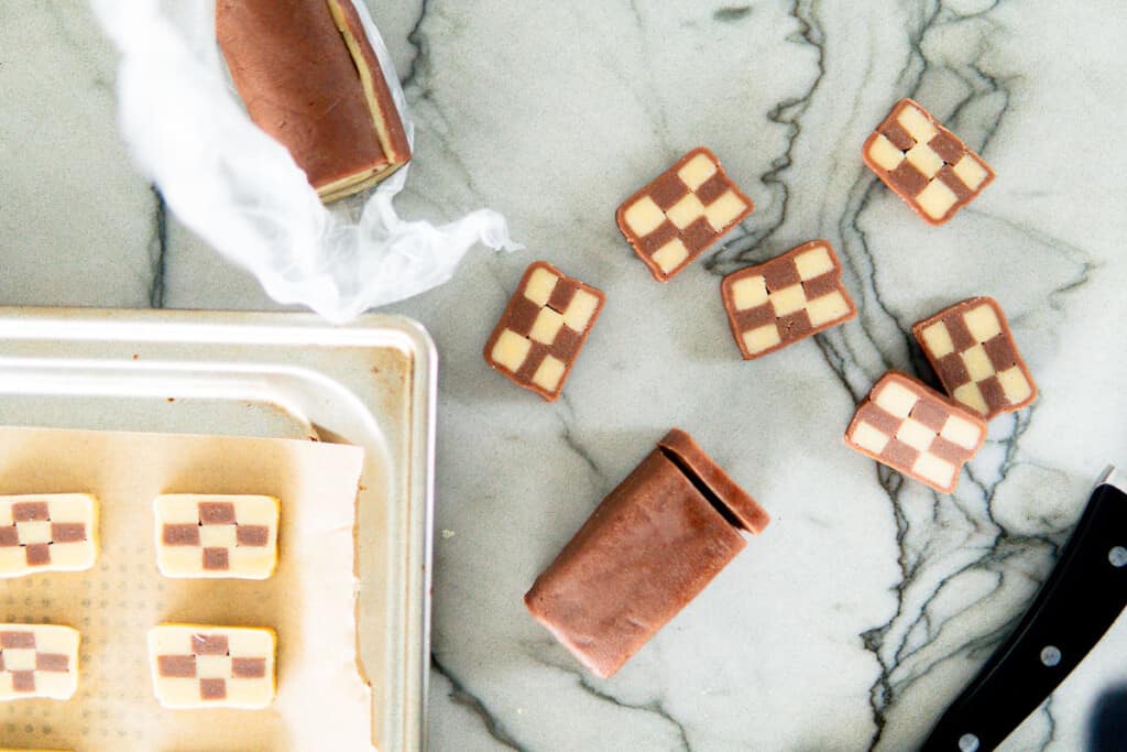 German Pinwheel Cookies (& Checker Cookies) - dirndl kitchen