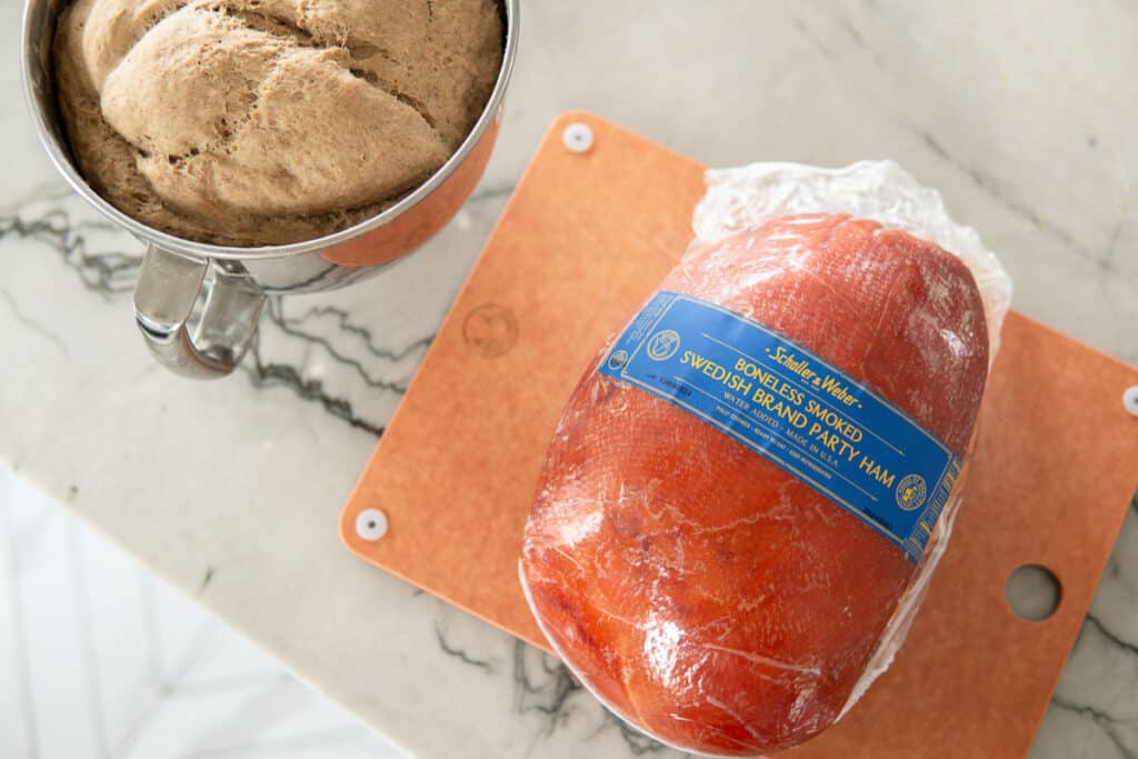 Baked Ham (wrapped in bread!) - dirndl kitchen