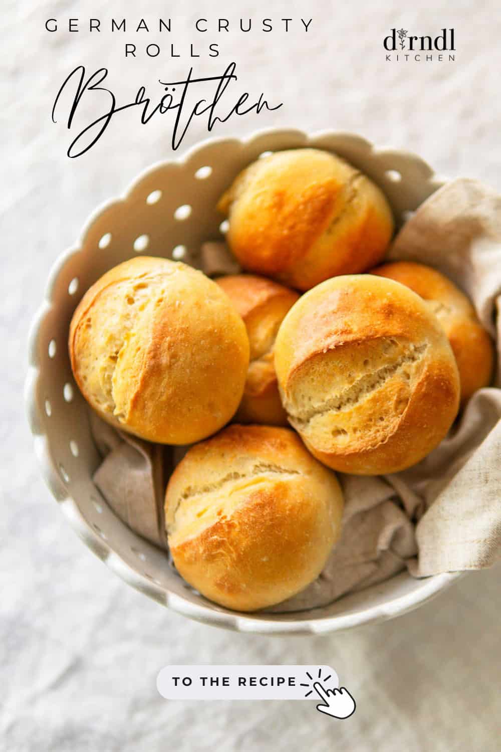 Authentic German bread rolls (Weizenbrötchen) - dirndl kitchen